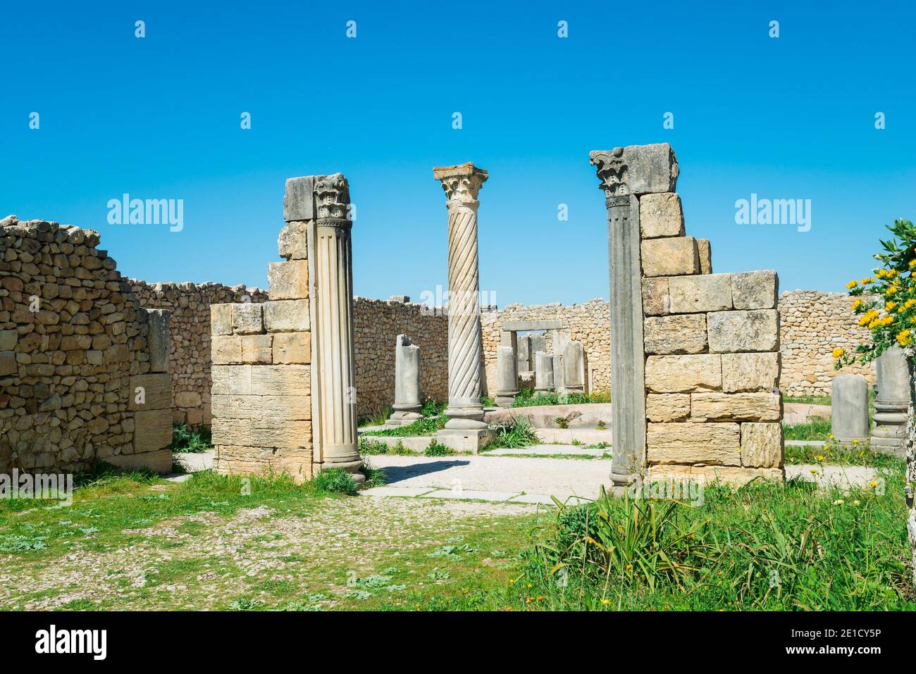 Volubilis ruins, Morocco Stock Photo - Alamy