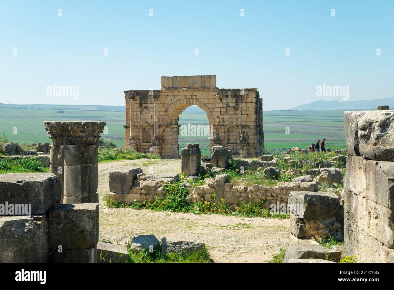 Volubilis ruins, Morocco Stock Photo - Alamy