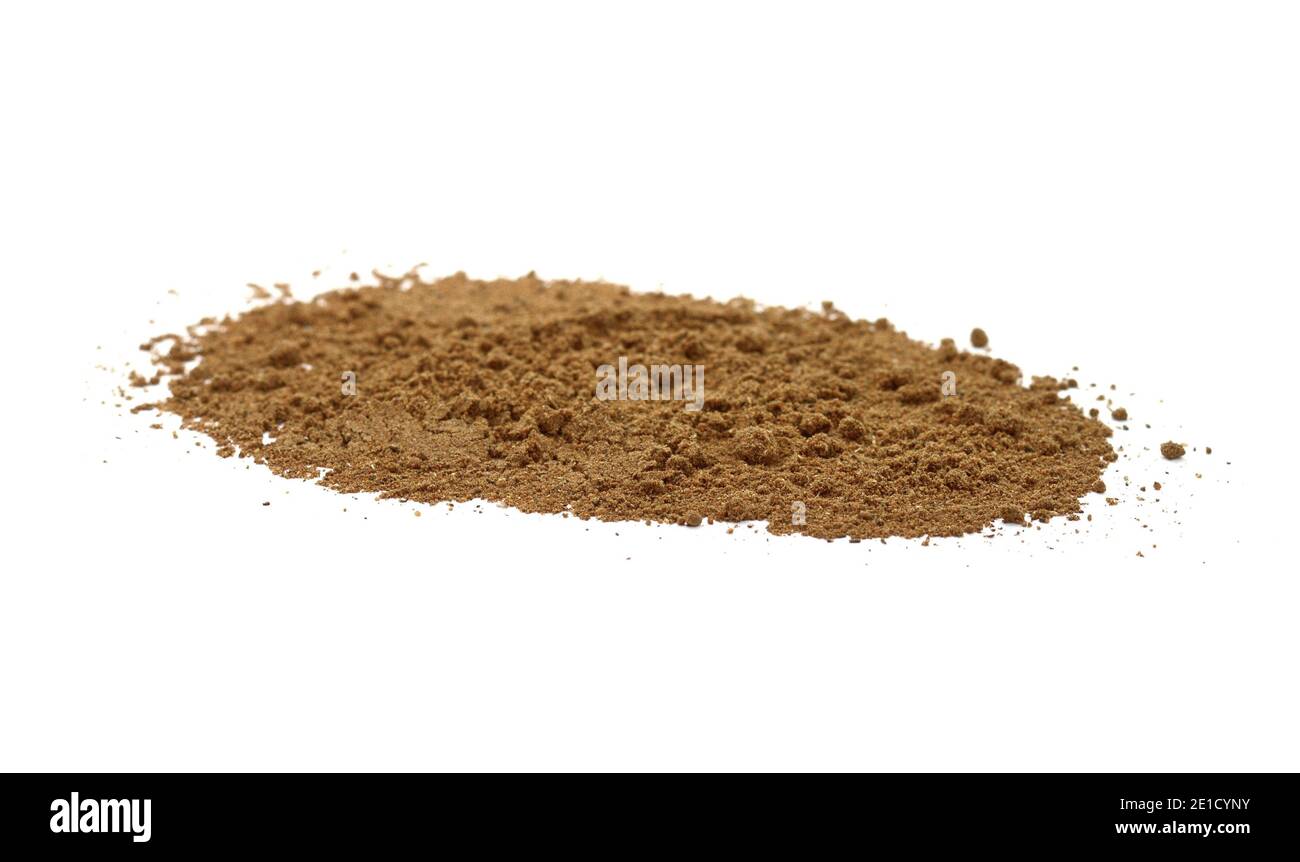 nutmeg isolated on white - Image Stock Photo - Alamy