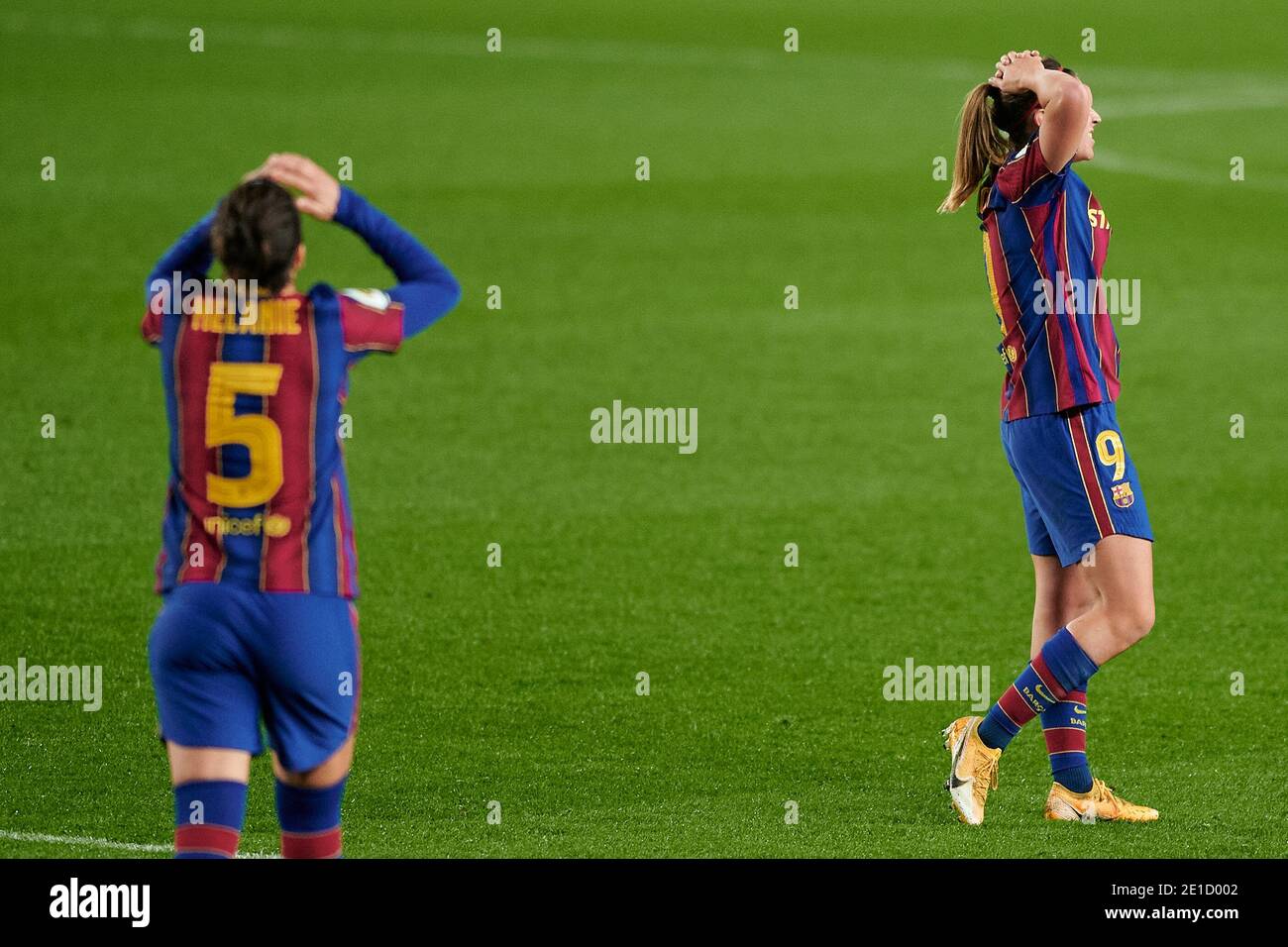 Barcelona, Spain. 6th Jan, 2021. Mariona Caldenteny of FC Barcelona ...