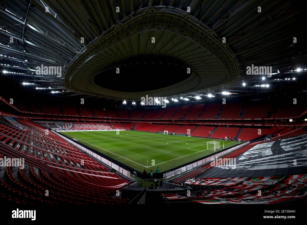 Bilbao, Spain. 06 January, 2021. San Mames stadium before the La Liga ...