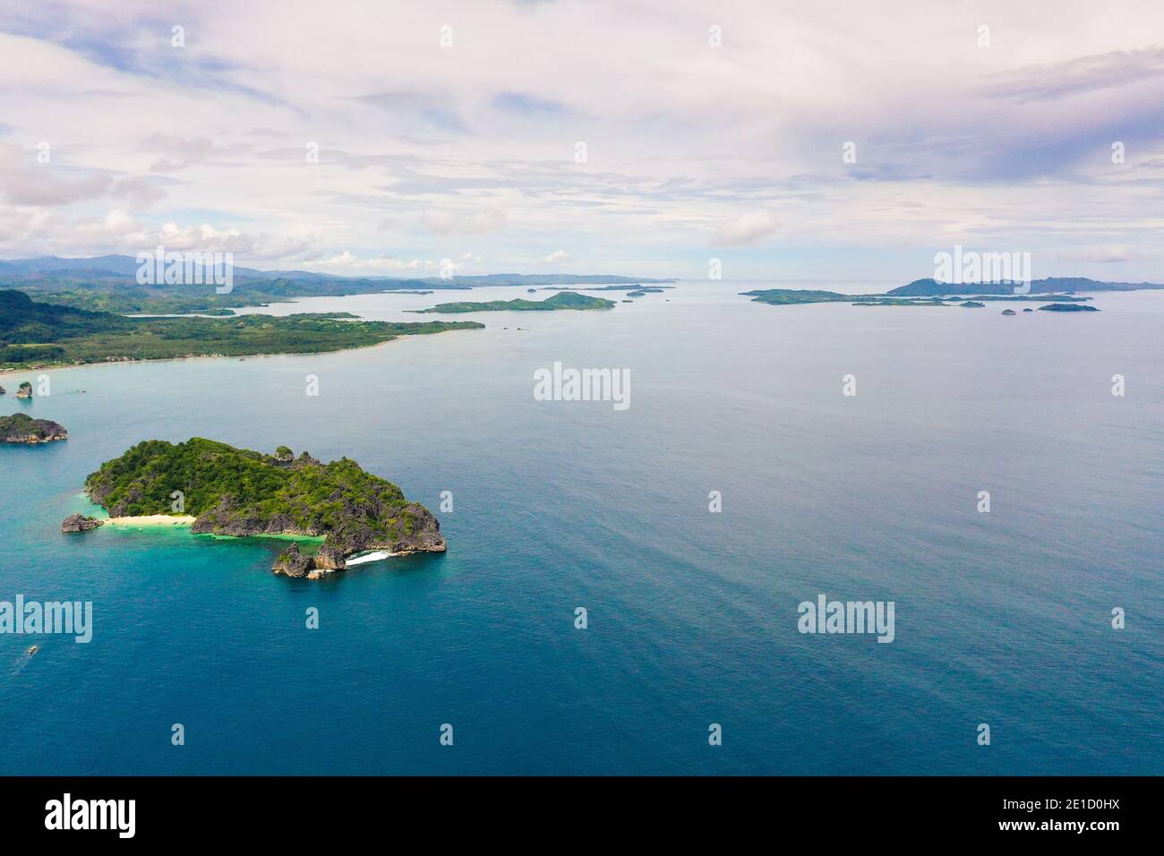 Tropical landscape: Matukad Island with beautiful beach and tourists by ...