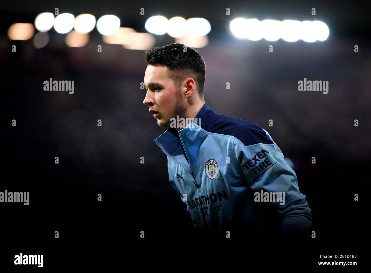 Manchester City goalkeeper James Trafford ahead of the Carabao Cup Semi ...