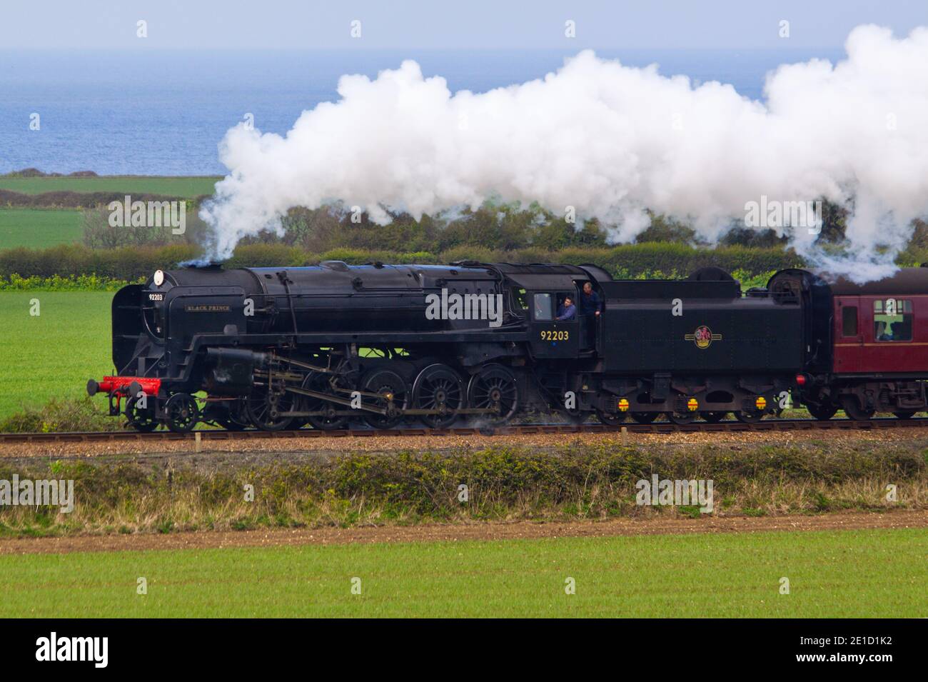 The British Railways BR Standard Class 9F 2-10-0 Black Prince on the ...