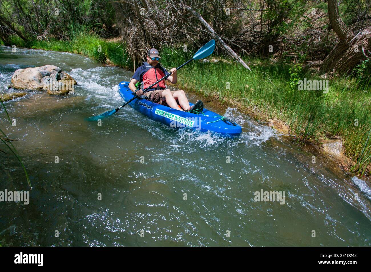 Kayaking the Verde River near Sedona, Arizona Stock Photo - Alamy