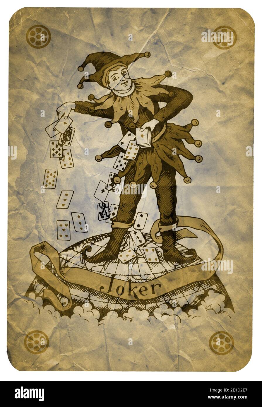 Playing cards of Joker suit isolated on white background - High quality ...
