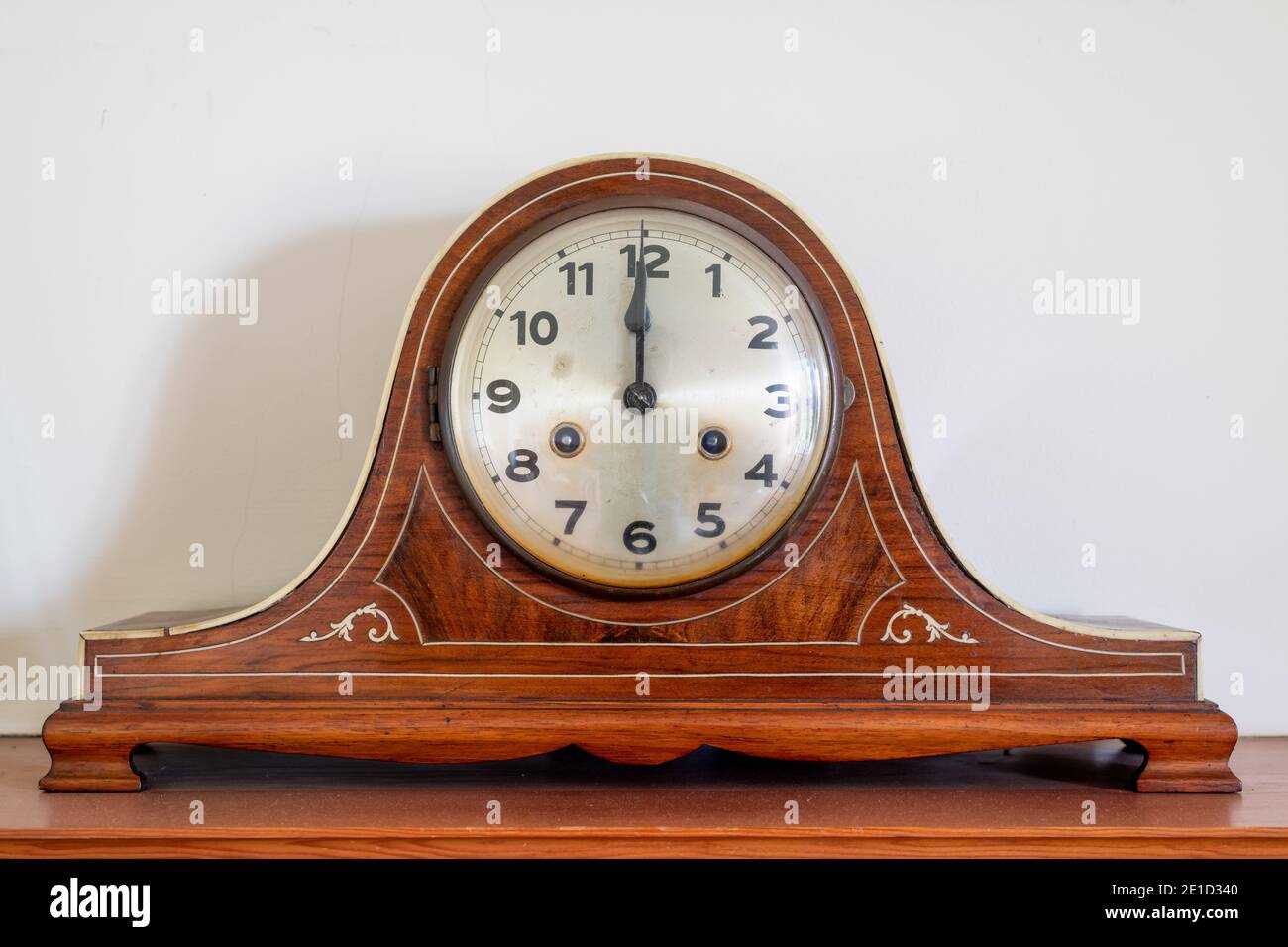 Clock Face Showing Midnight Midday High Resolution Stock Photography ...