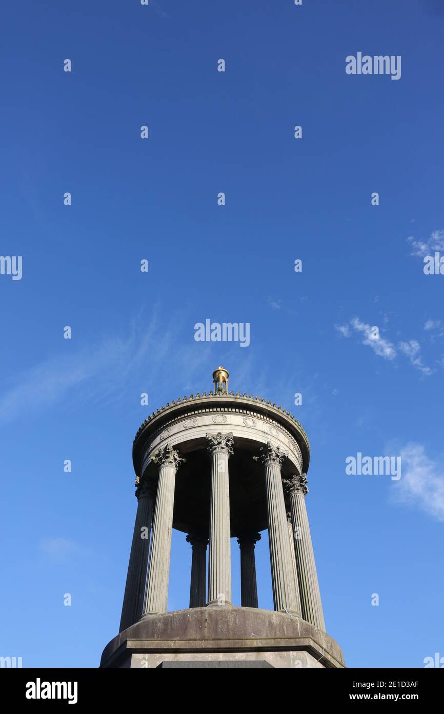 The Burns Monument and Gardens at Alloway, Ayrshire, Scotland, UK were ...