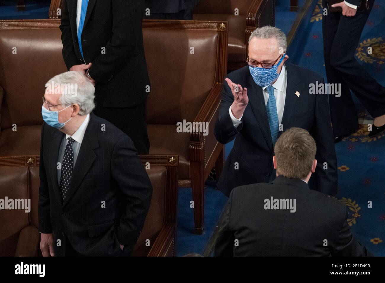 Washington DC, USA. 06th Jan, 2021. Electoral votes are counted during ...
