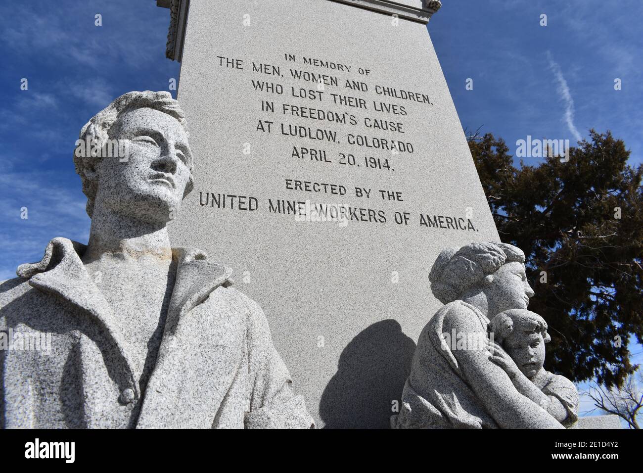 Ludlow Massacre Memorial at Ludlow, Colorado Stock Photo - Alamy