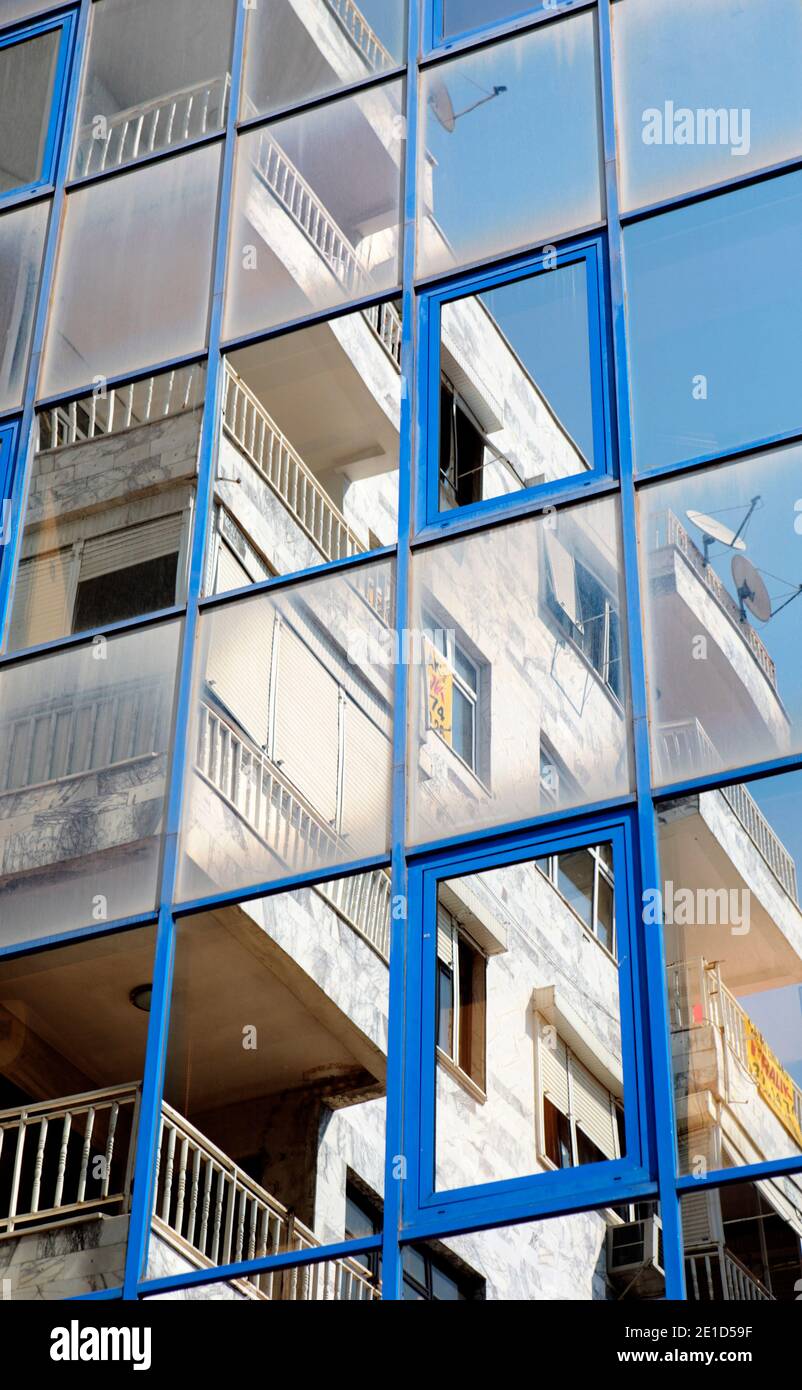 Reflection in windows Stock Photo - Alamy