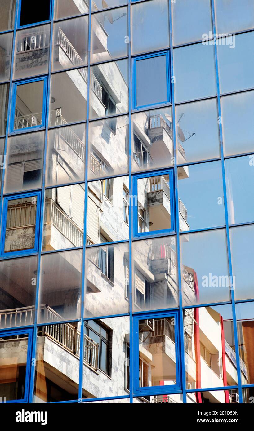 Reflection in windows Stock Photo - Alamy