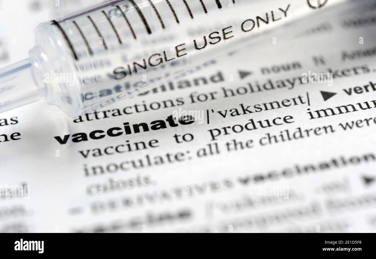 Definition of vaccine hi-res stock photography and images - Alamy