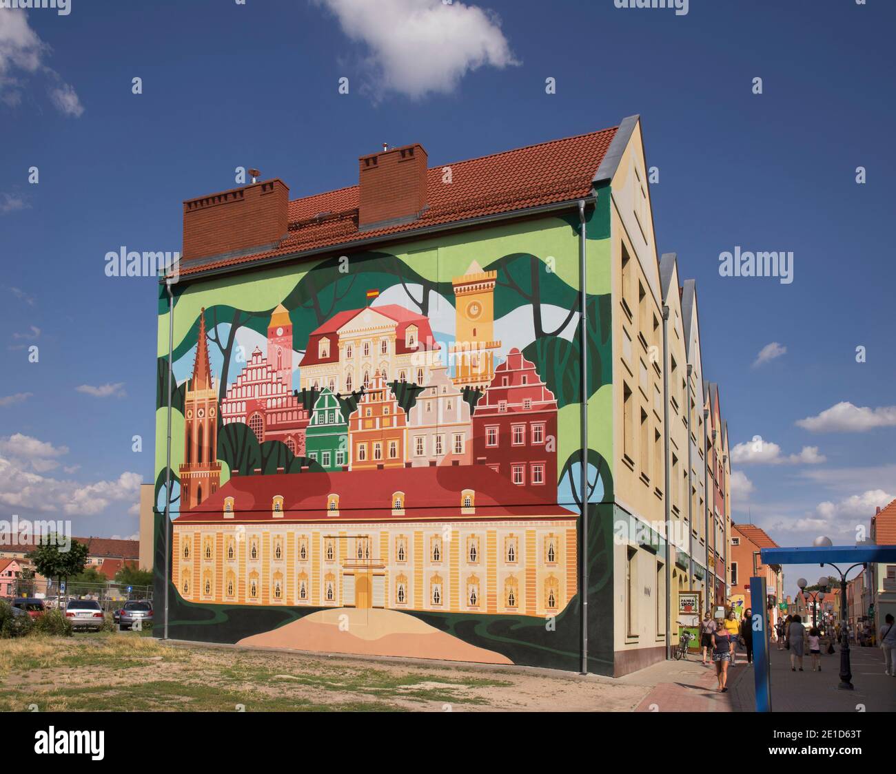 Graffiti at Warszawska street in Zagan. Poland Stock Photo - Alamy