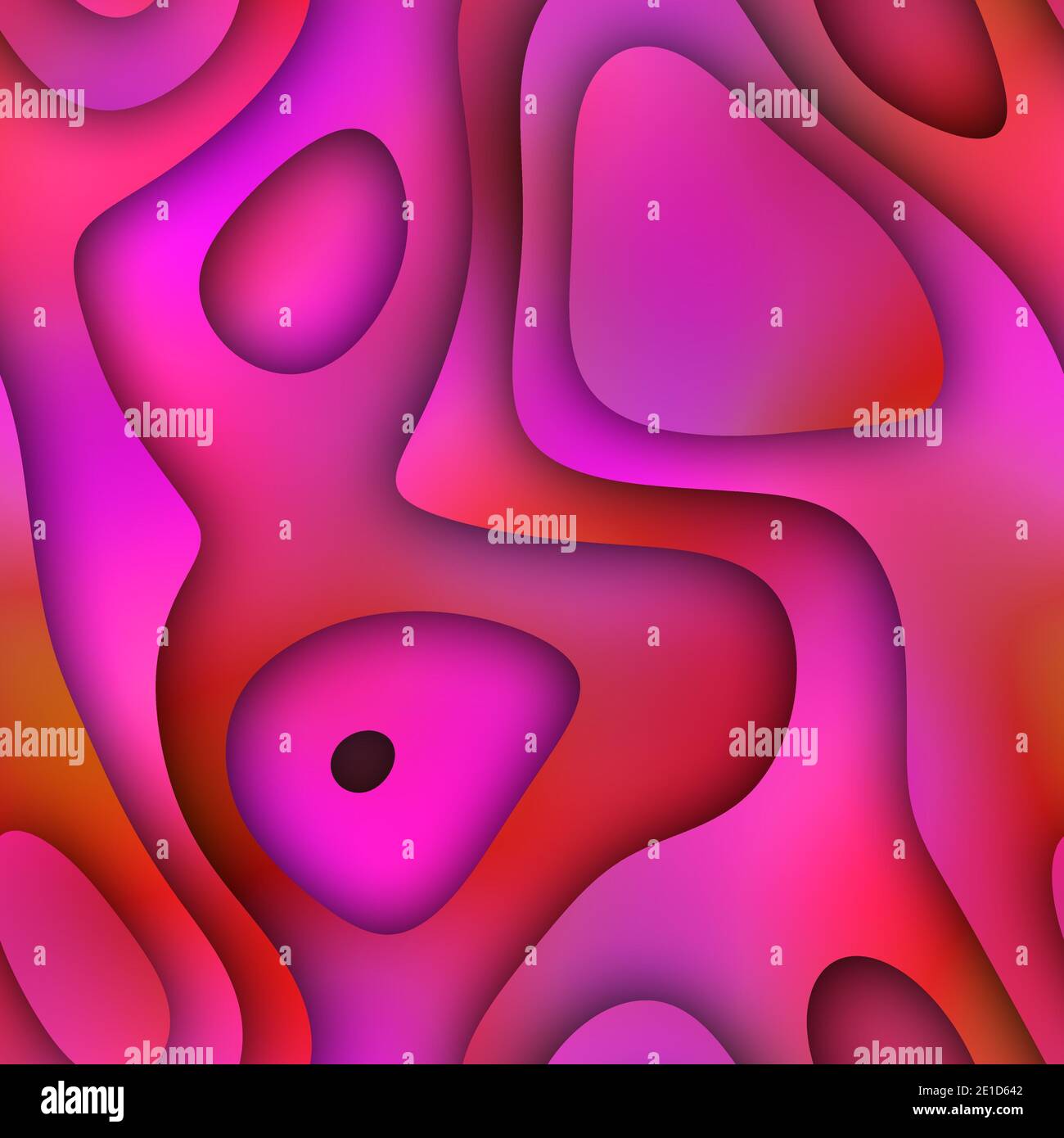 Seamless floating curved cut out paper vivid color Stock Photo - Alamy