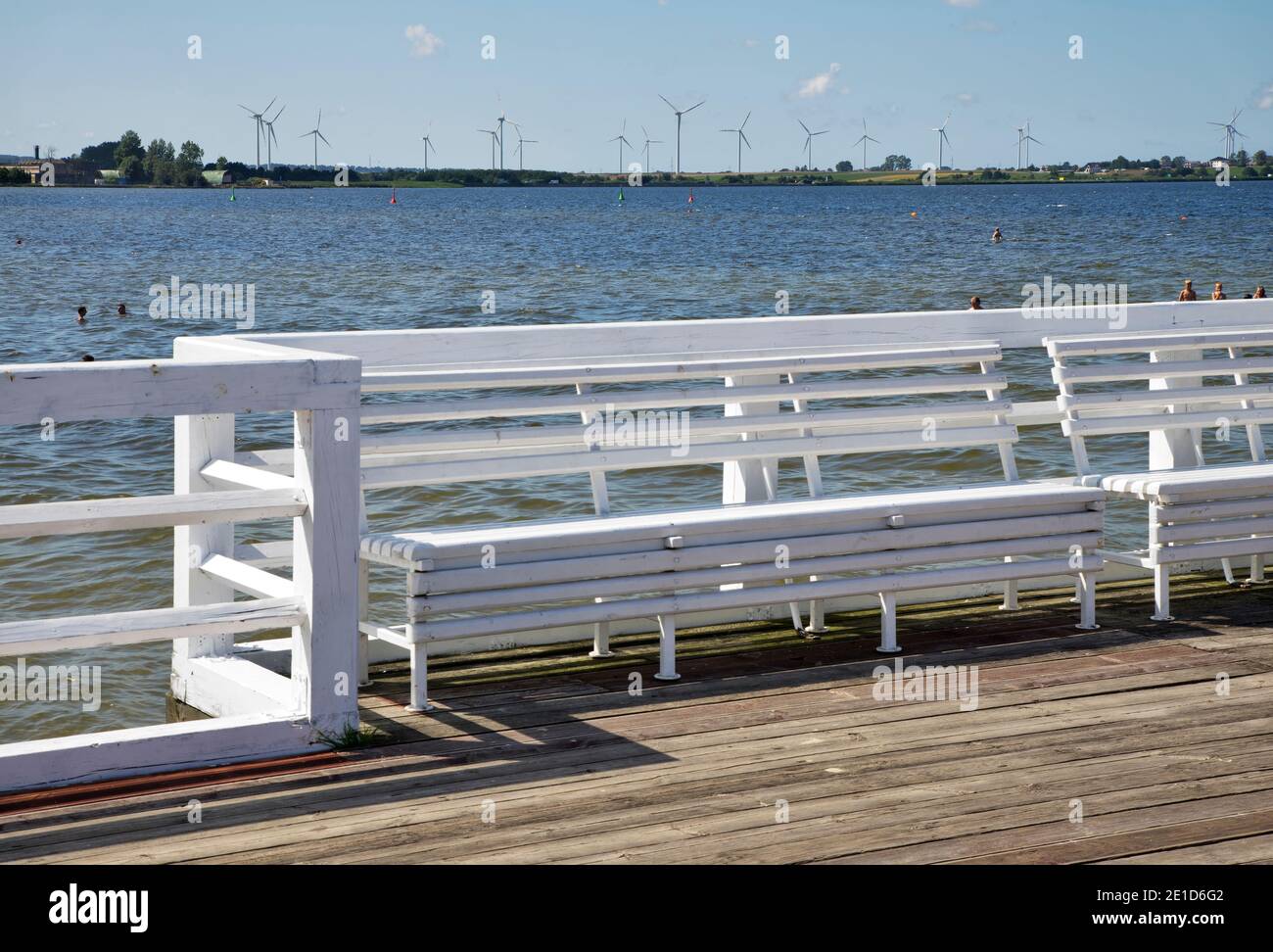 Wooden pier in Puck. Poland Stock Photo - Alamy