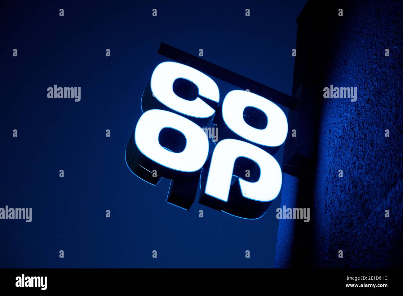 A Co-op store sign Stock Photo - Alamy