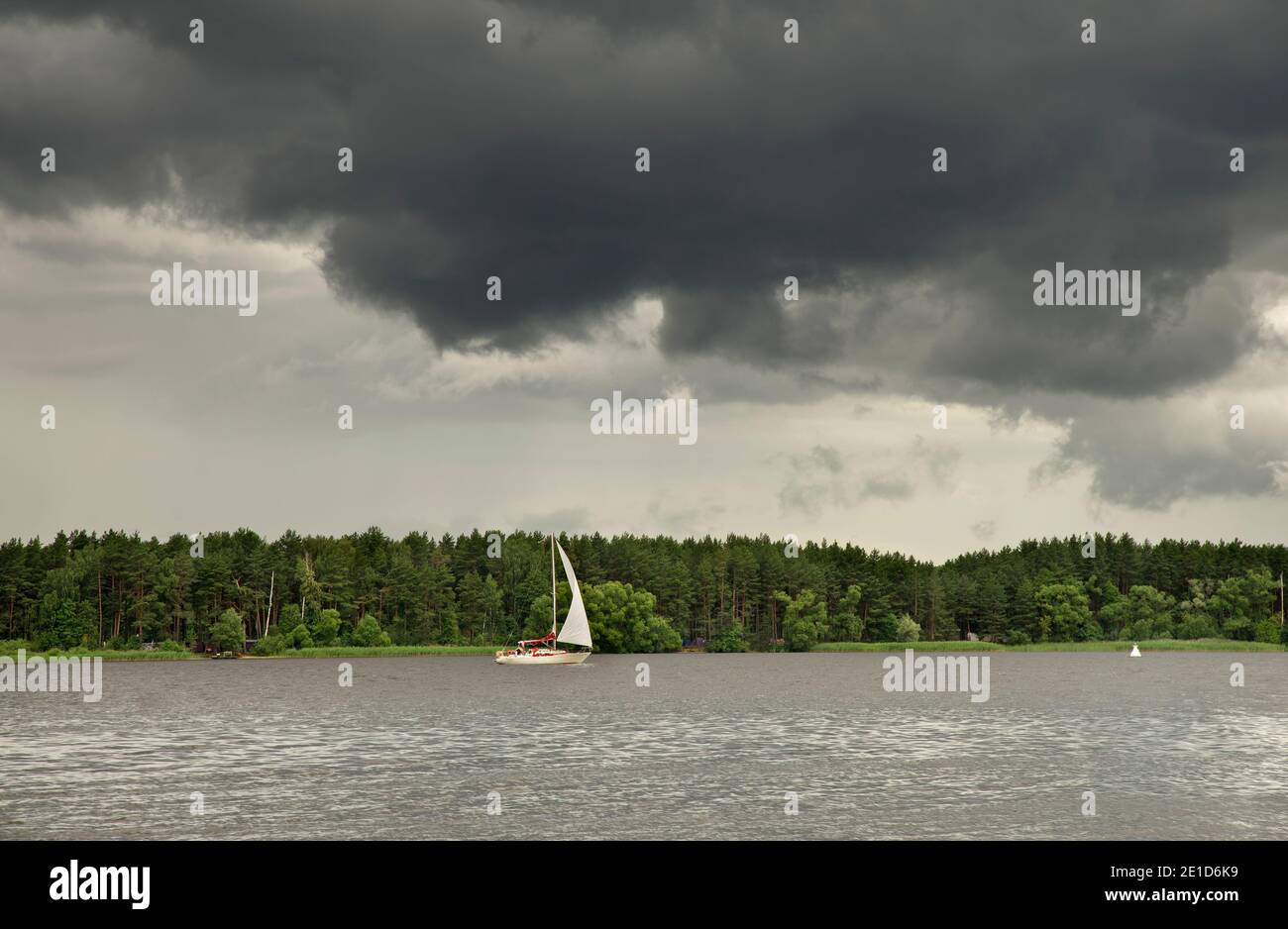 Volga river near Sverdlovo village. Tver oblast. Russia Stock Photo - Alamy