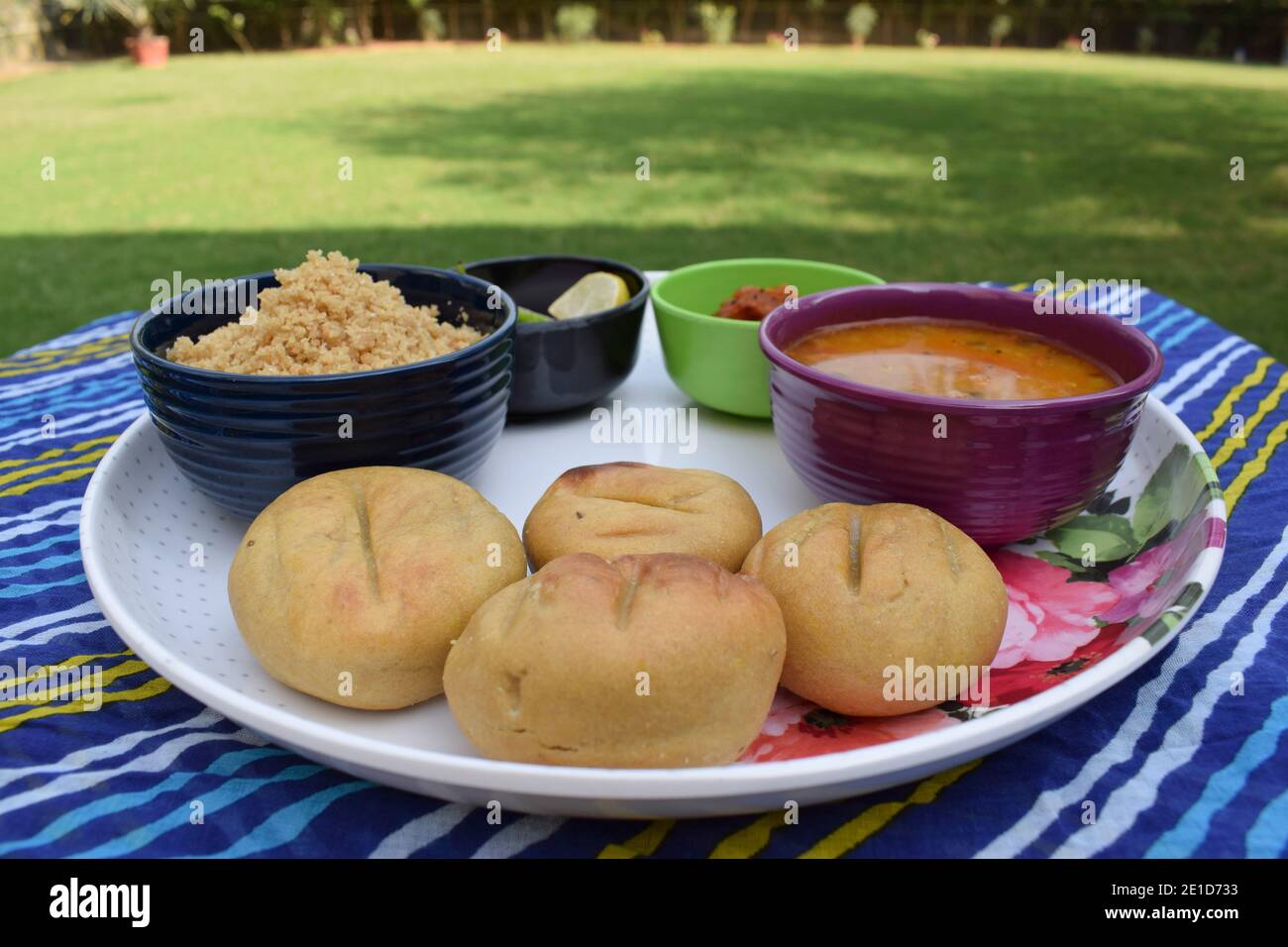 Rajasthani traditional food Dal baati also known as Dal bati or Daal ...