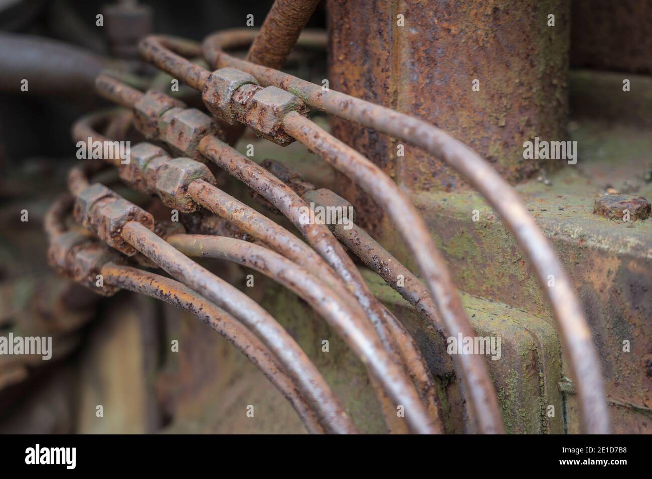 Hydraulic pipe rust corrosion hi-res stock photography and images - Alamy