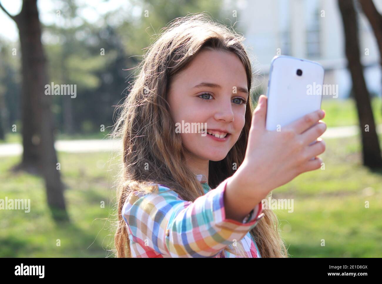 Cute girl selfie hi-res stock photography and images - Alamy