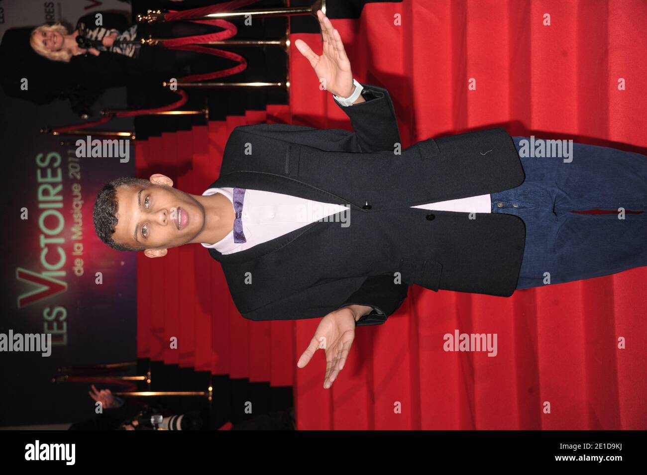 Stromae arriving to the 'Victoires de la Musique' ceremony held at the ...