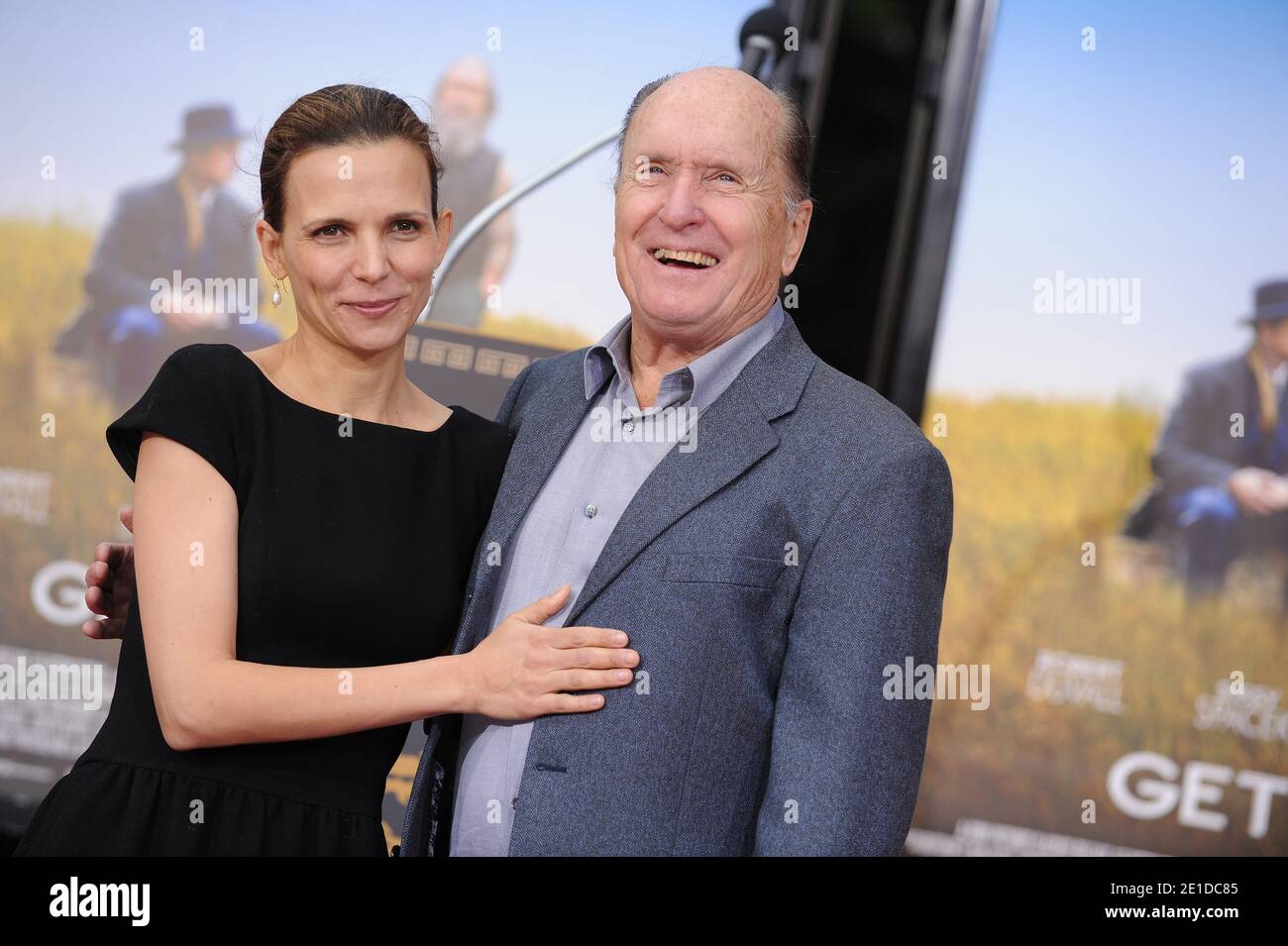 Robert Duvall, posing with his wife Luciana Pedraza, is honored with ...