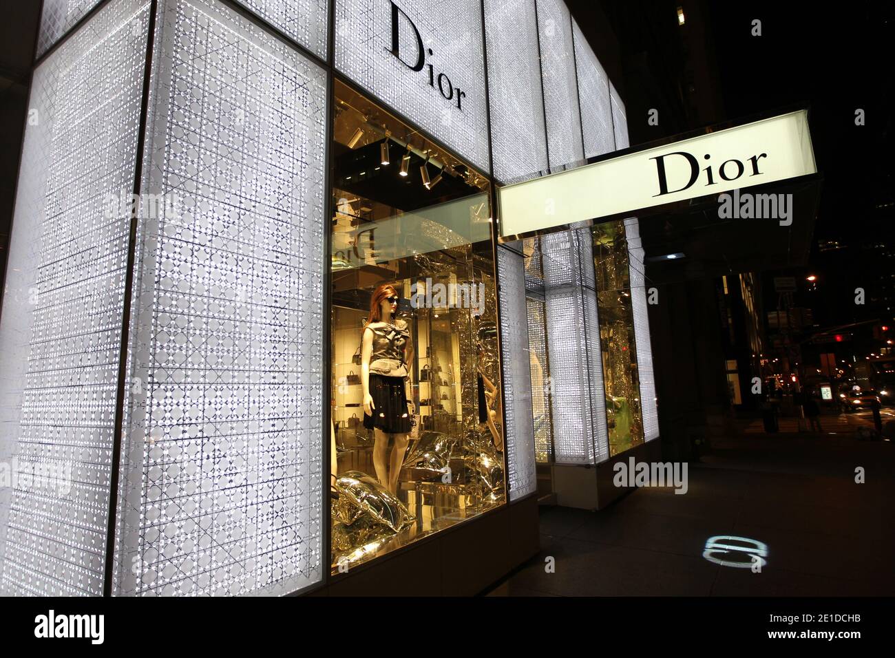 An illustration of the new Spring Summer windows at the Christian Dior ...