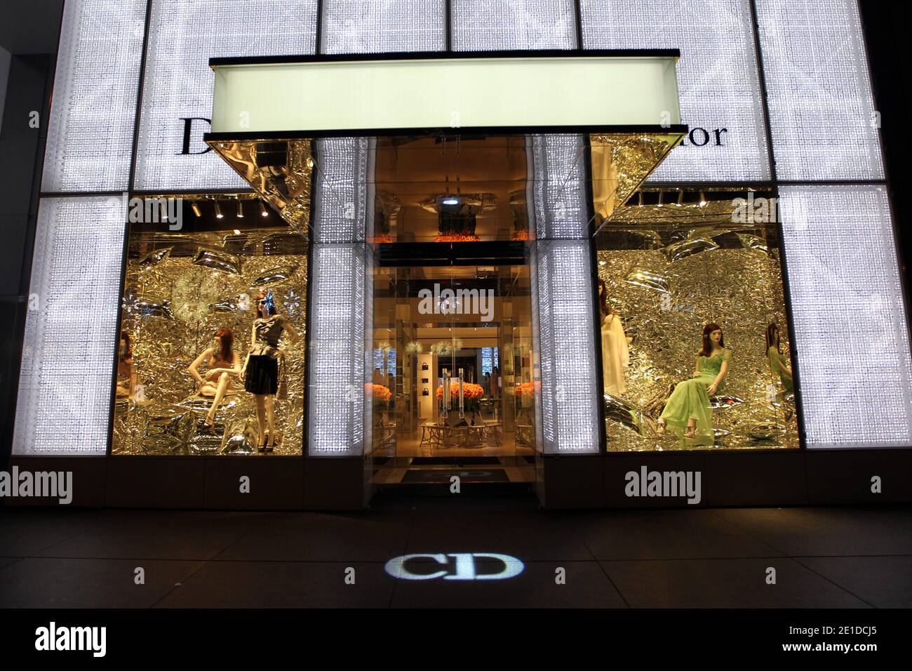 An illustration of the new Spring Summer windows at the Christian Dior ...