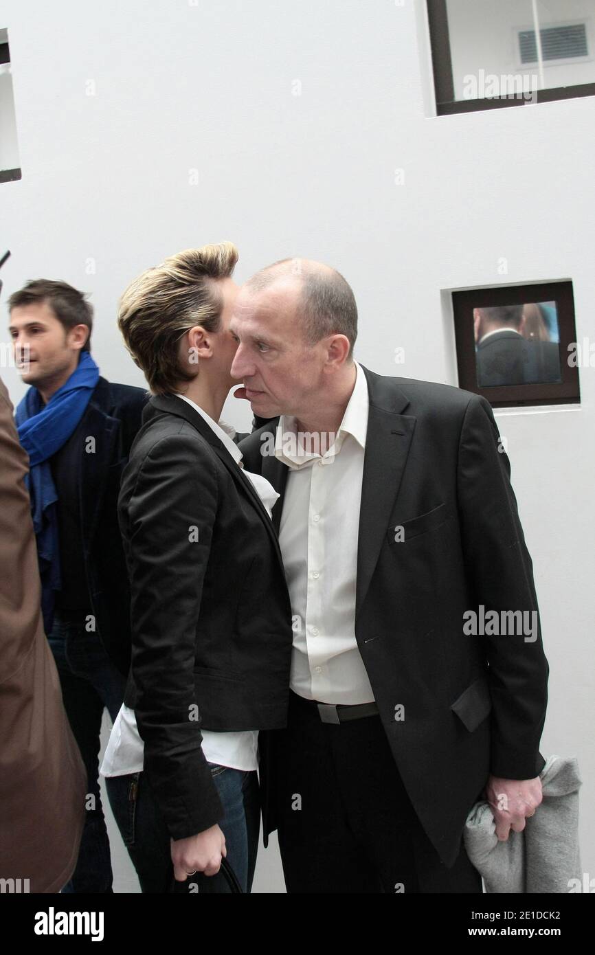 Lorie and his father attending the 'Pieces Jaunes' press conference ...