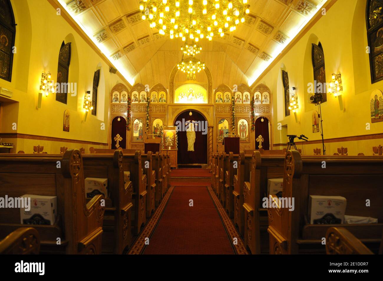 Atmopshere in the only coptic church in Swiss French in Meyrin ...