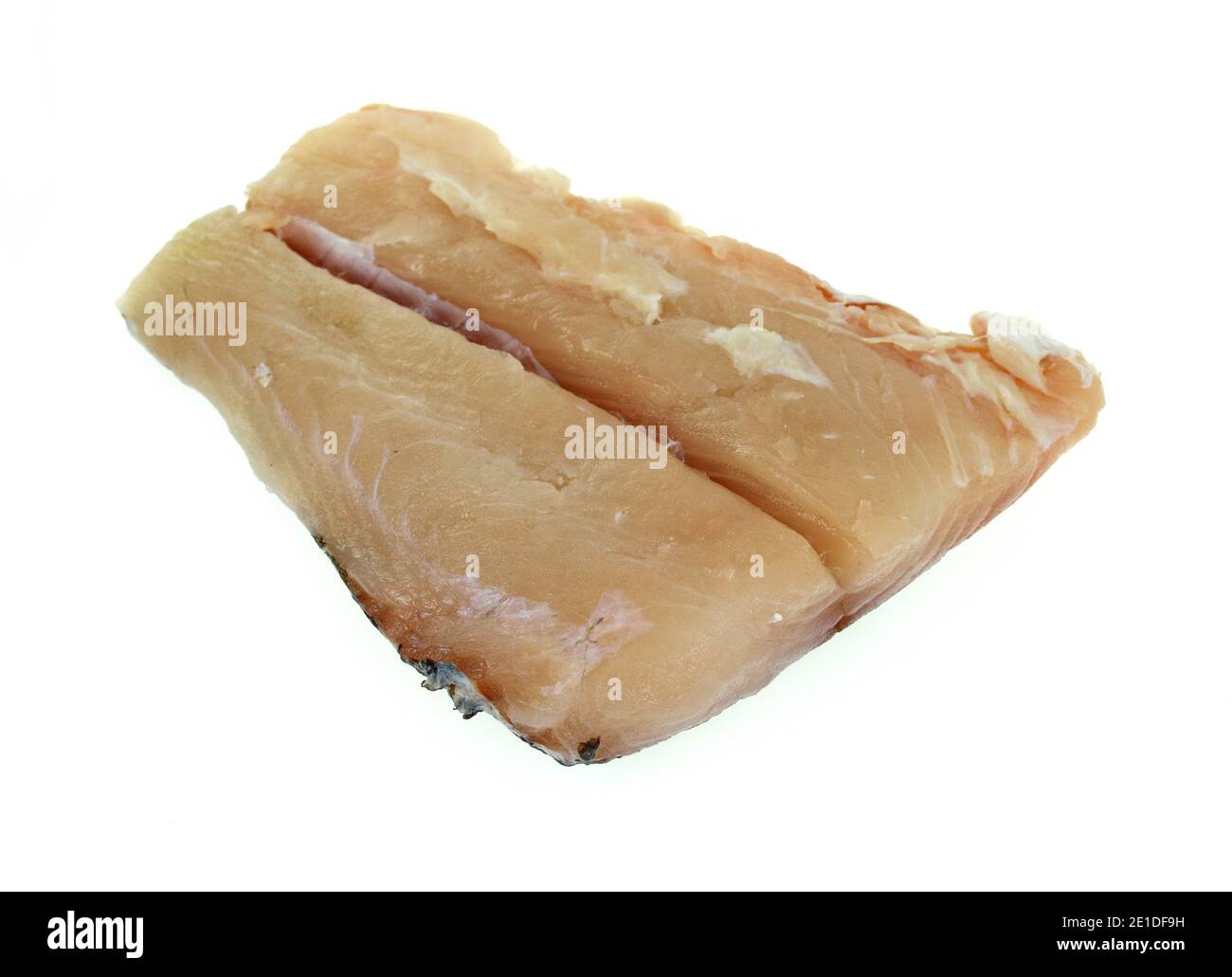 raw northern pike sliced in steaks, fresh fish prepared for grilling or ...