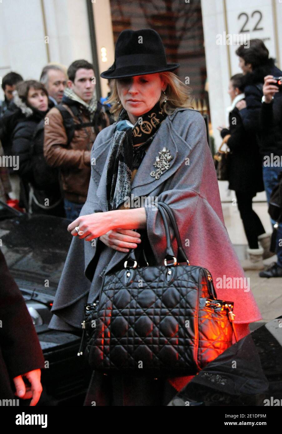 US actress Sharon Stone shopping at Vuitton and Chopard stores. Paris ...