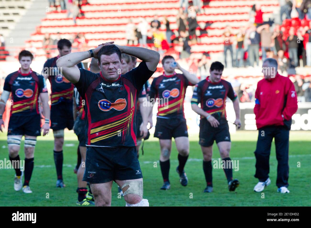 Newport Benjamin Castel and all the team disappointed after the Rugby H ...