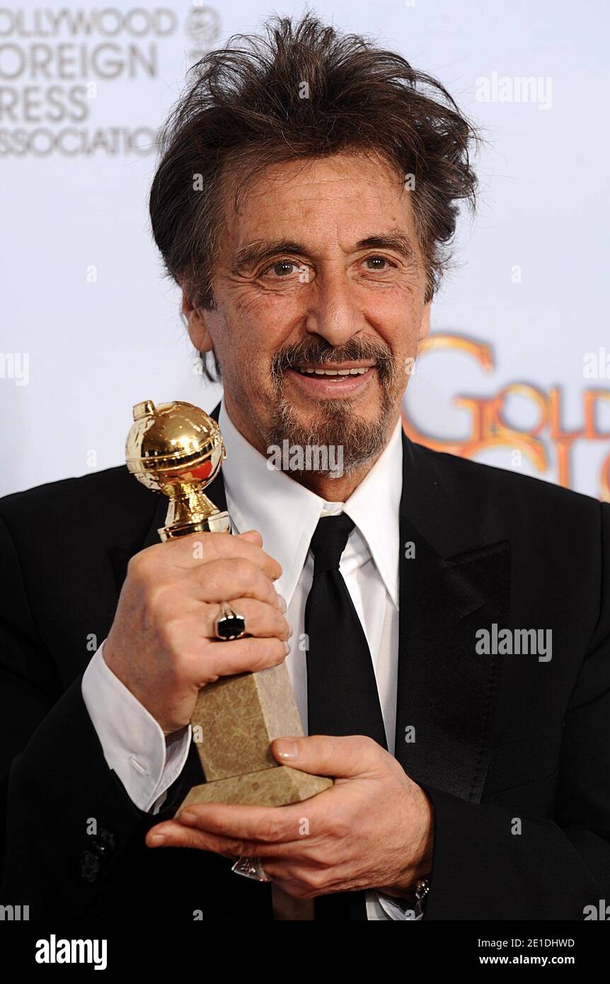 Al Pacino with the award for Best Performance by an Actor in a Mini ...