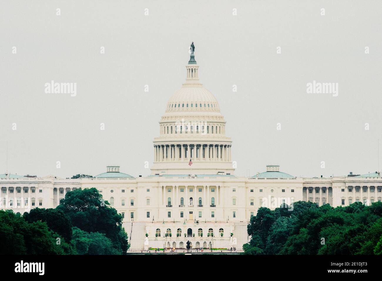 The US Capitol in Washington DC Landscape Stock Photo - Alamy