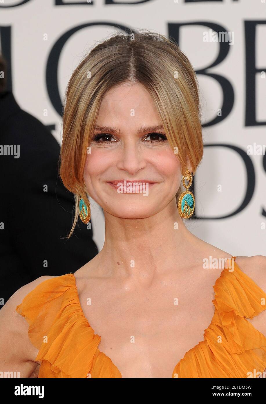 Kyra Sedgwick arriving for the 68th Annual Golden Globe Awards ceremony ...