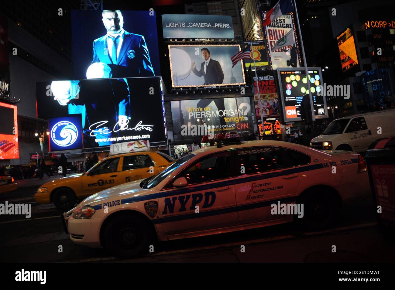 A view of the American Eagle billboard in Times Square which celebrates ...