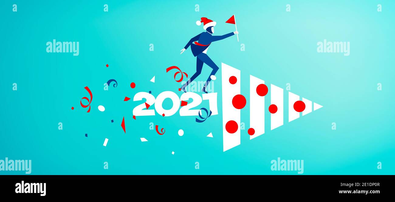 Creative design concept for the year 2021. 3D illustration Stock Photo ...