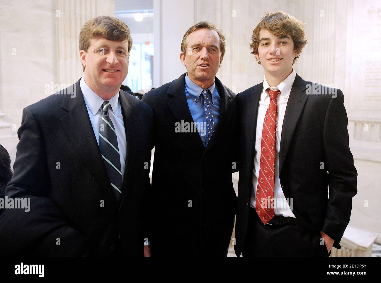 Robert F. Kennedy Jr, son of Robert F. Kennedy, poses with his son ...