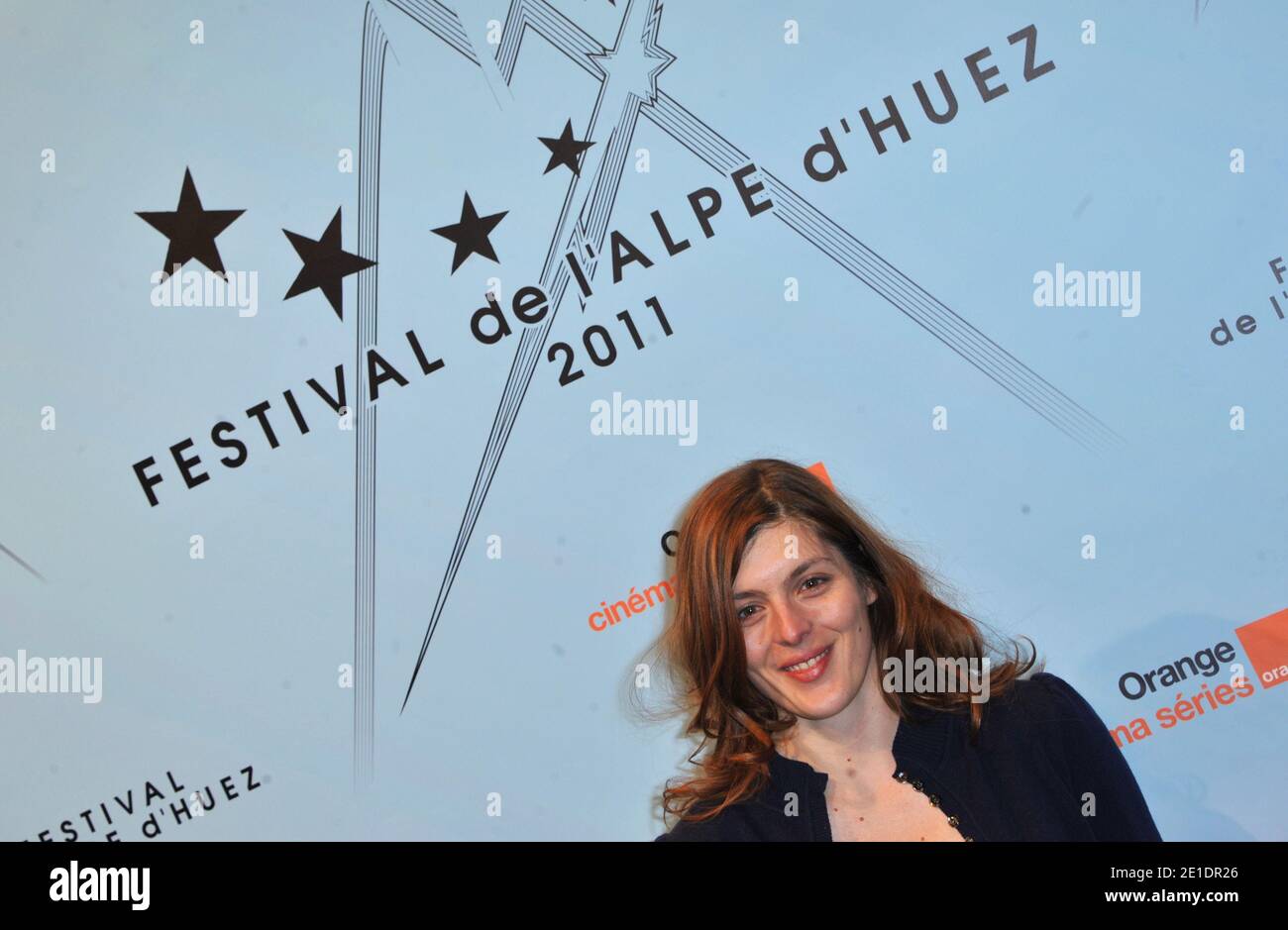 Valerie Donzelie poses during the 14th Alpe d'Huez Comedy Film Festival ...