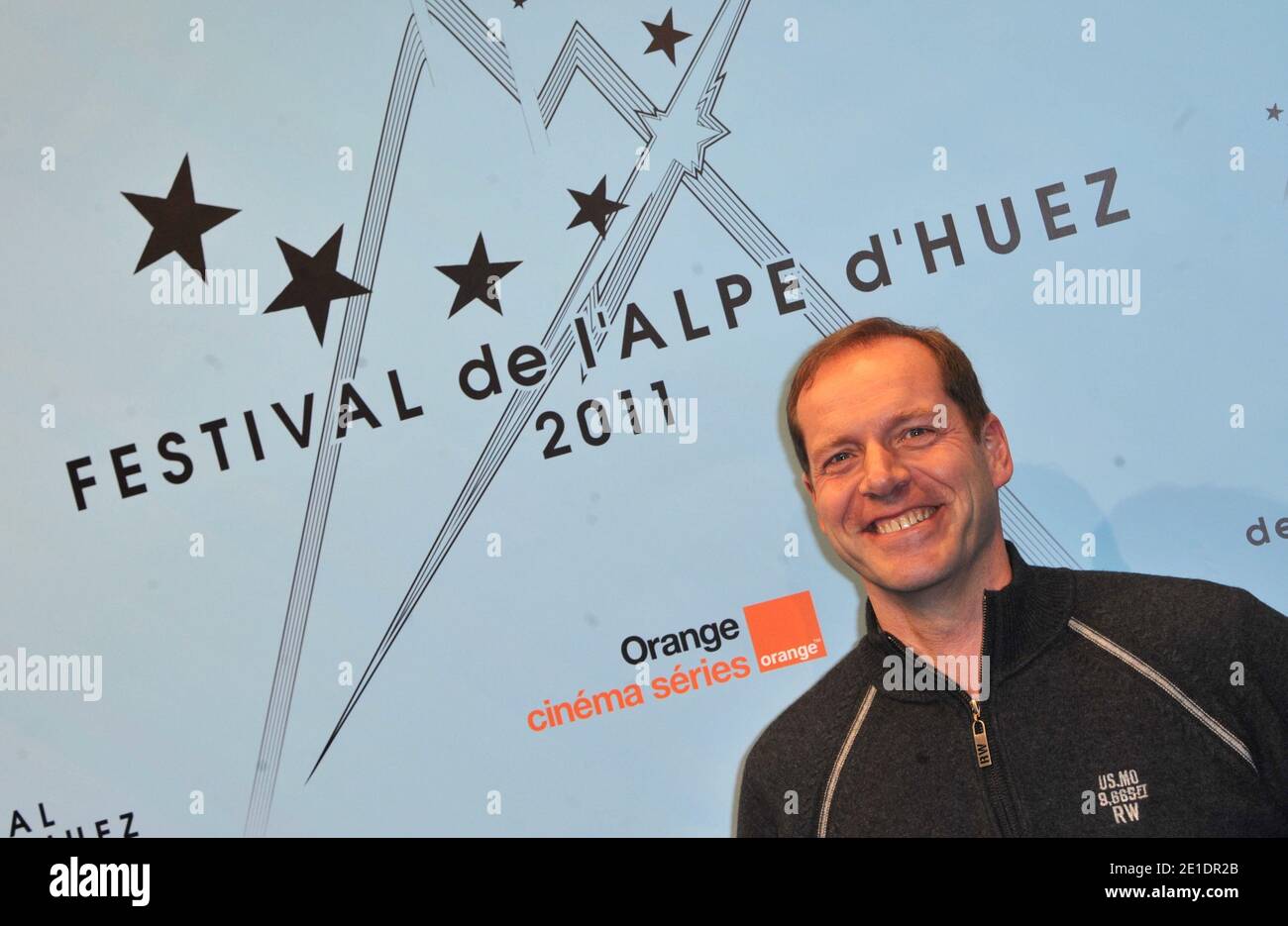 Christian Prudhomme poses during the 14th Alpe d'Huez Comedy Film ...