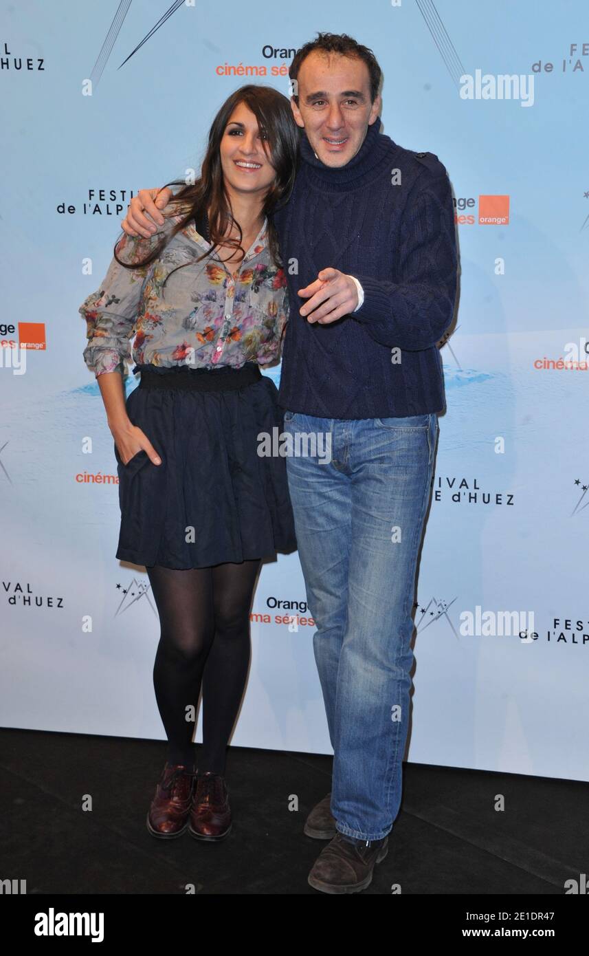 Géraldine Nakache and Elie semoun pose during the 14th Alpe d'Huez ...