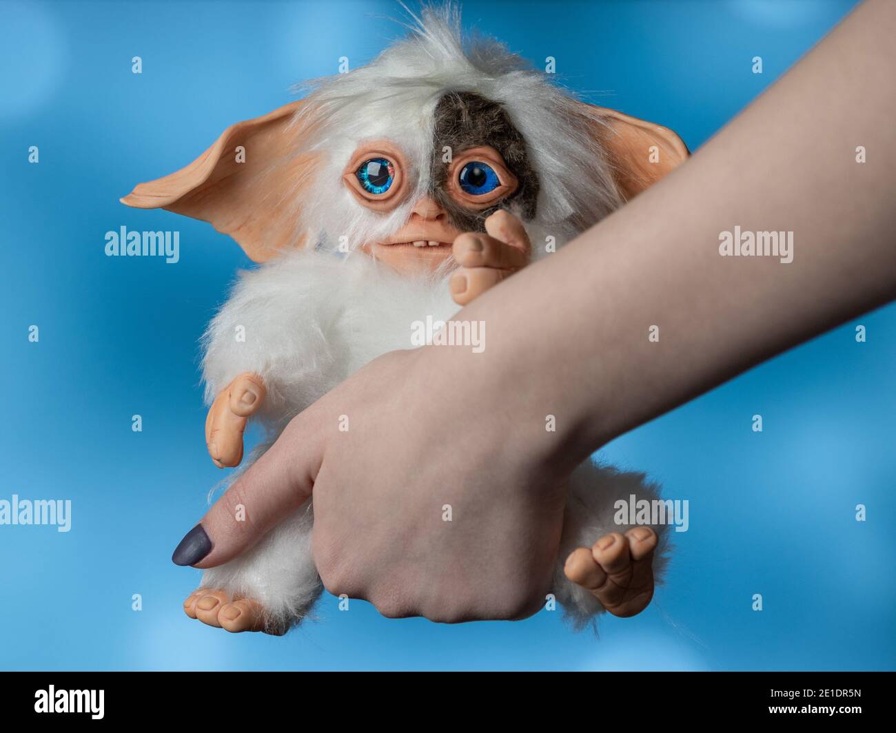 toy Gremlin Gizmo, hand made in a mixed technique from faux fur and ...