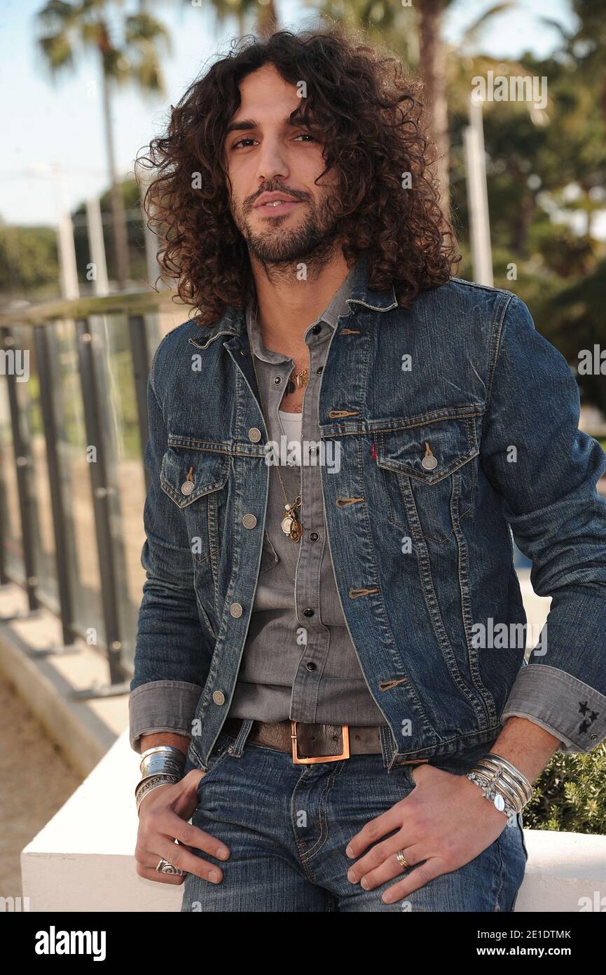French singer Mehdi poses at The Midem Talent photocall during the ...