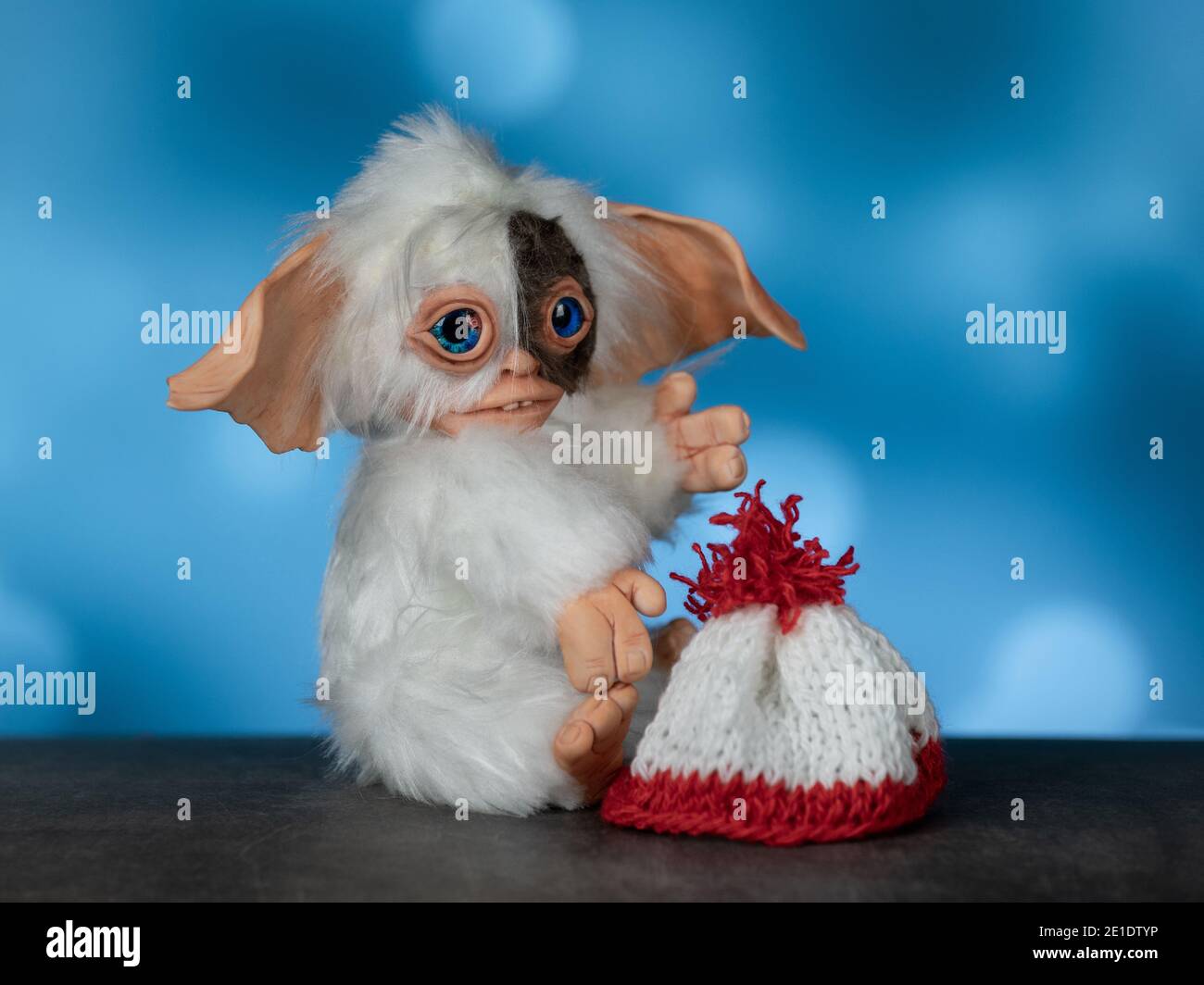 toy Gremlin Gizmo, hand made in a mixed technique from faux fur and ...