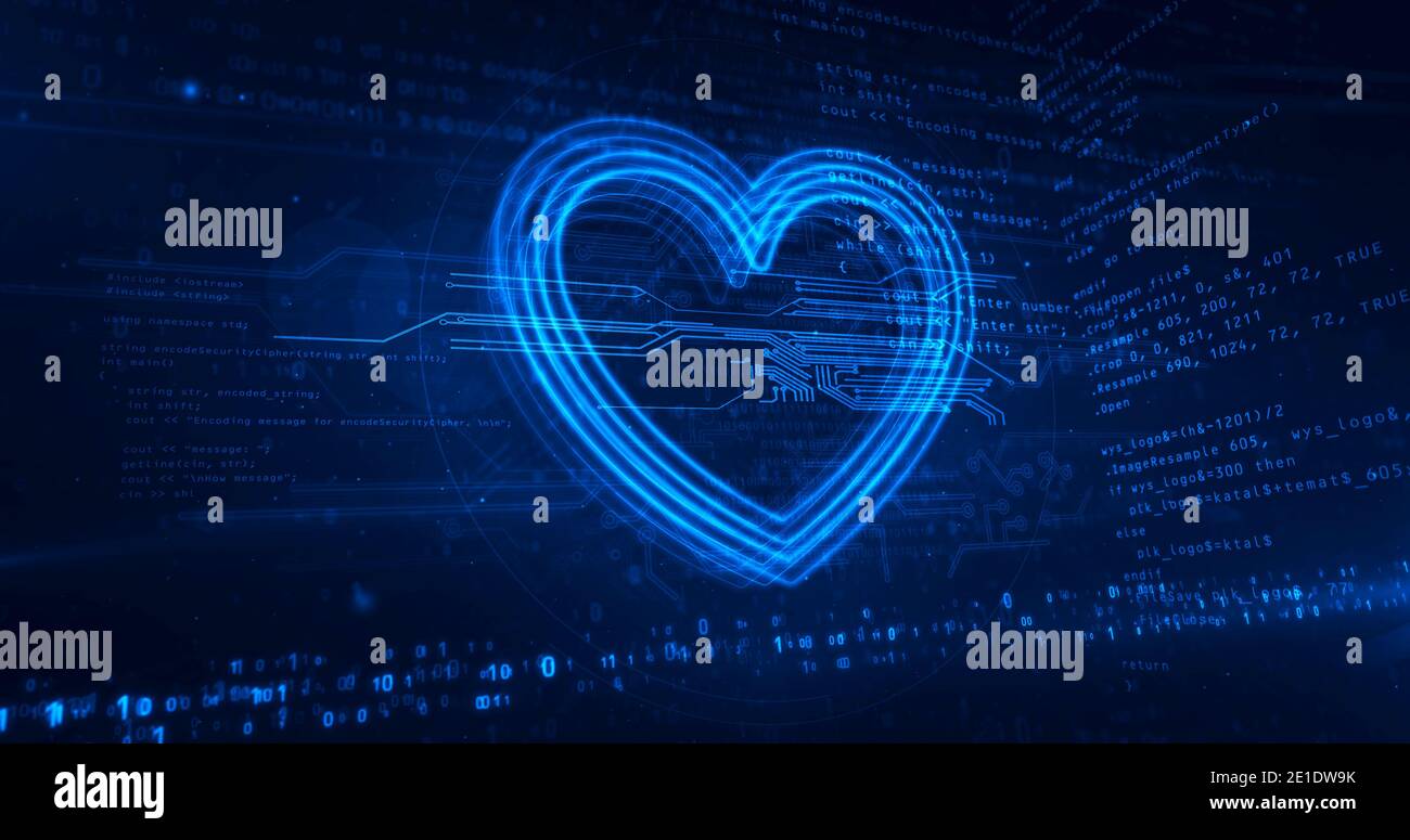 Heart love health ai tech hi-res stock photography and images - Alamy