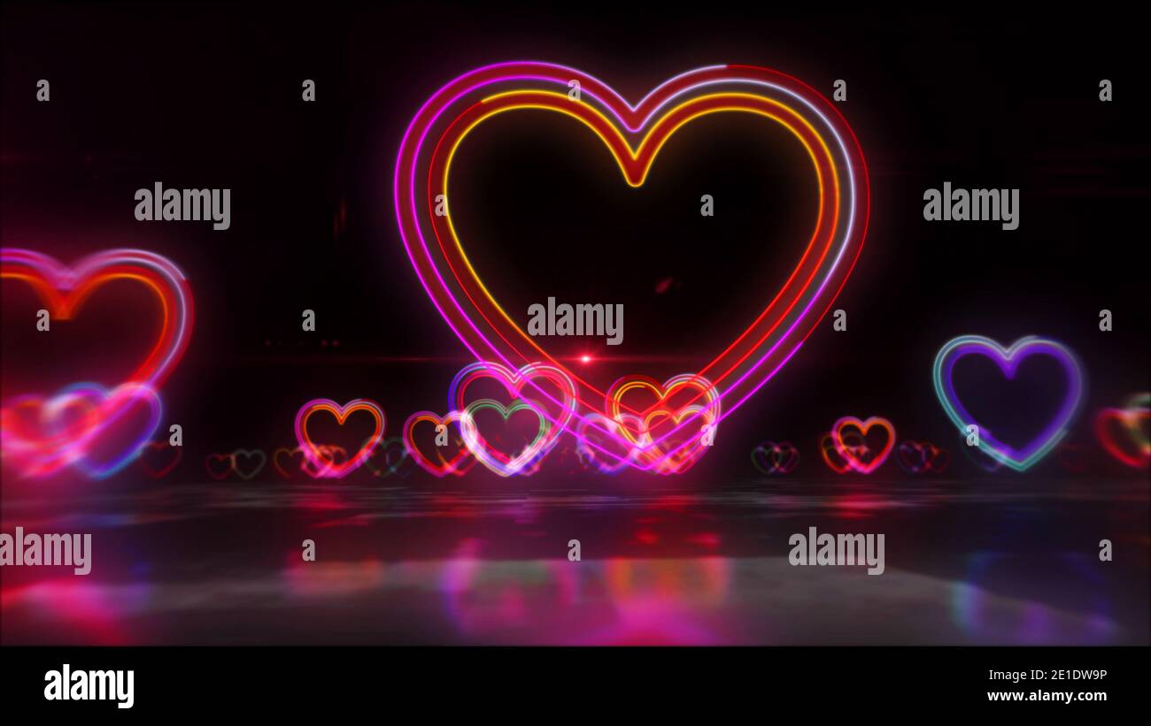 Heart love symbol, health, cyber tech romance, ai and cardio concept ...
