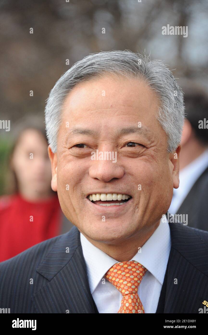 Kang-Sik Rhee CEO STX France pictured at the Saint-Nazaire STX shipyard ...