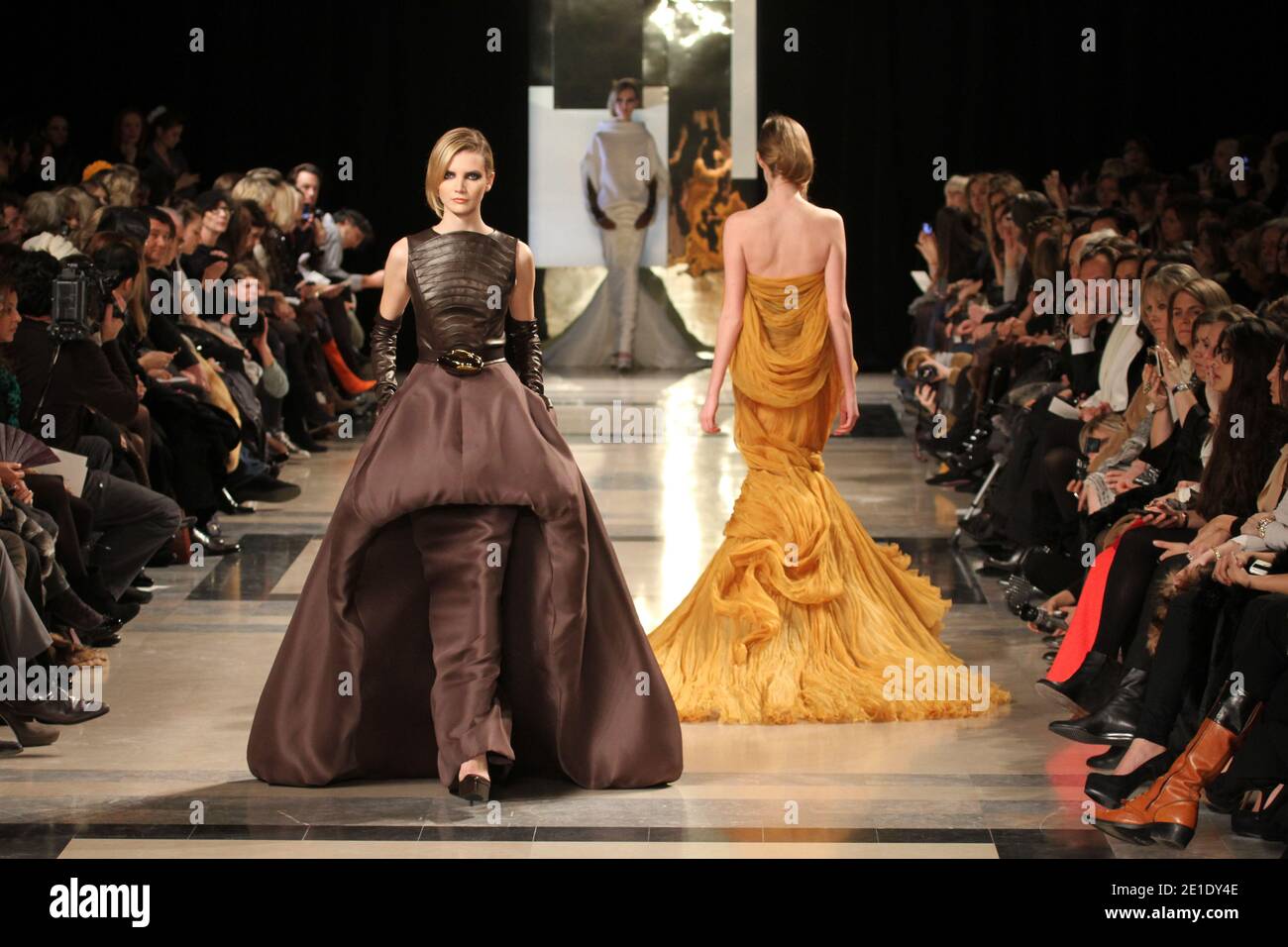 A model displays a creation by french designer Stephane Rolland Spring ...